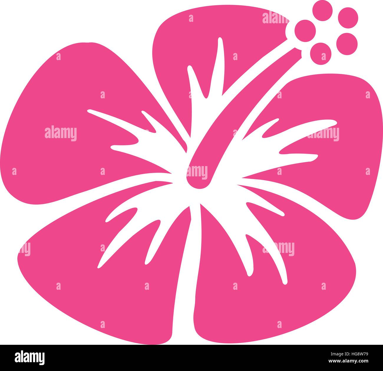Hibiscus flower vector hi-res stock photography and images - Alamy