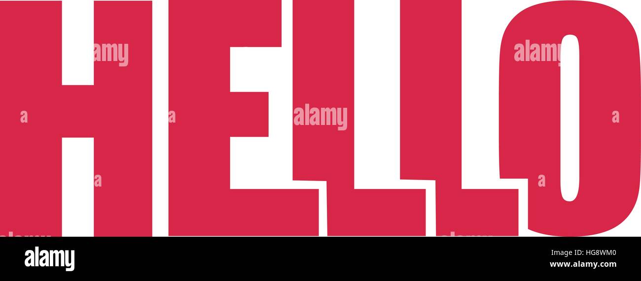 Hello word Stock Vector Images - Alamy