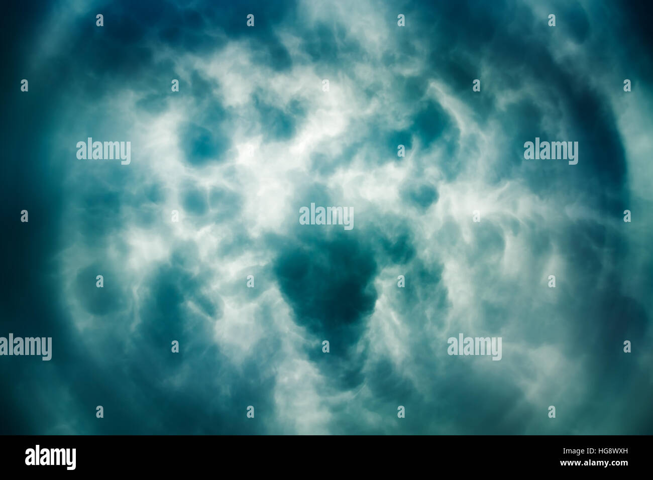Dramatic Stormy Sky. Center of Storm Formation Stock Photo - Alamy