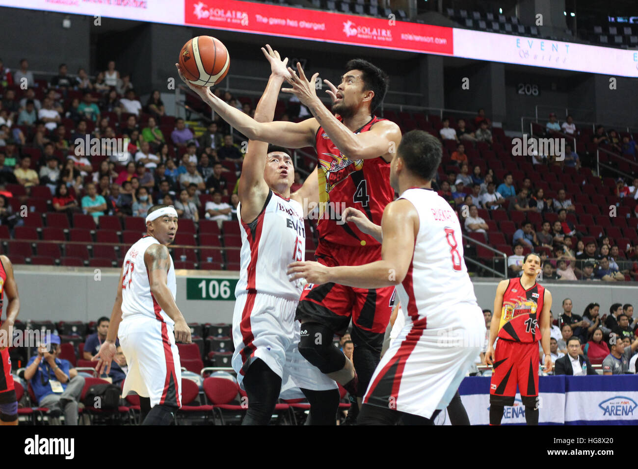 Pasay City, Philippines. 06th Jan, 2017. Jay-R Reyes of San Miguel ...
