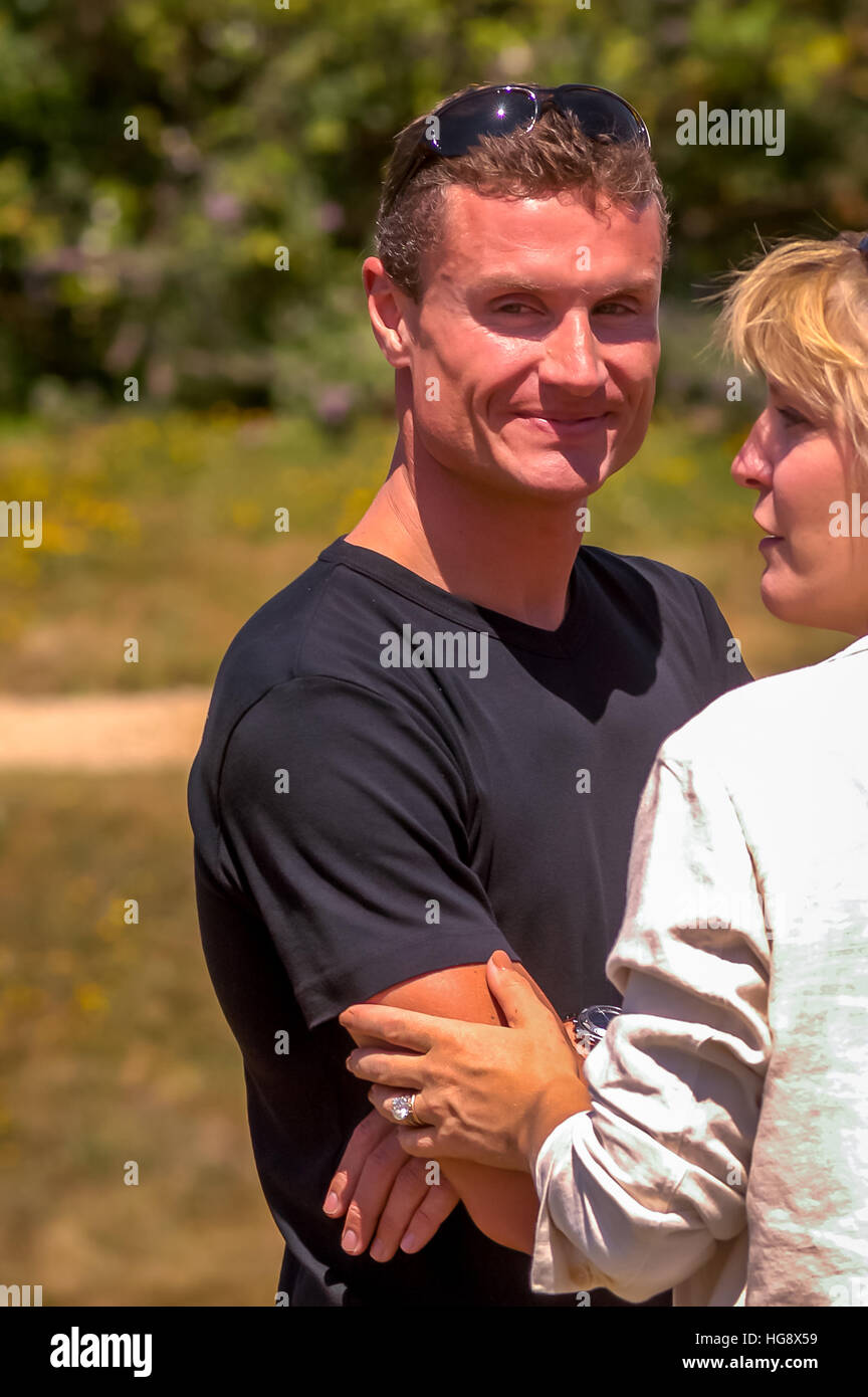 Formula One driver David Coulthard at the Goodwood Festival of Speed ...