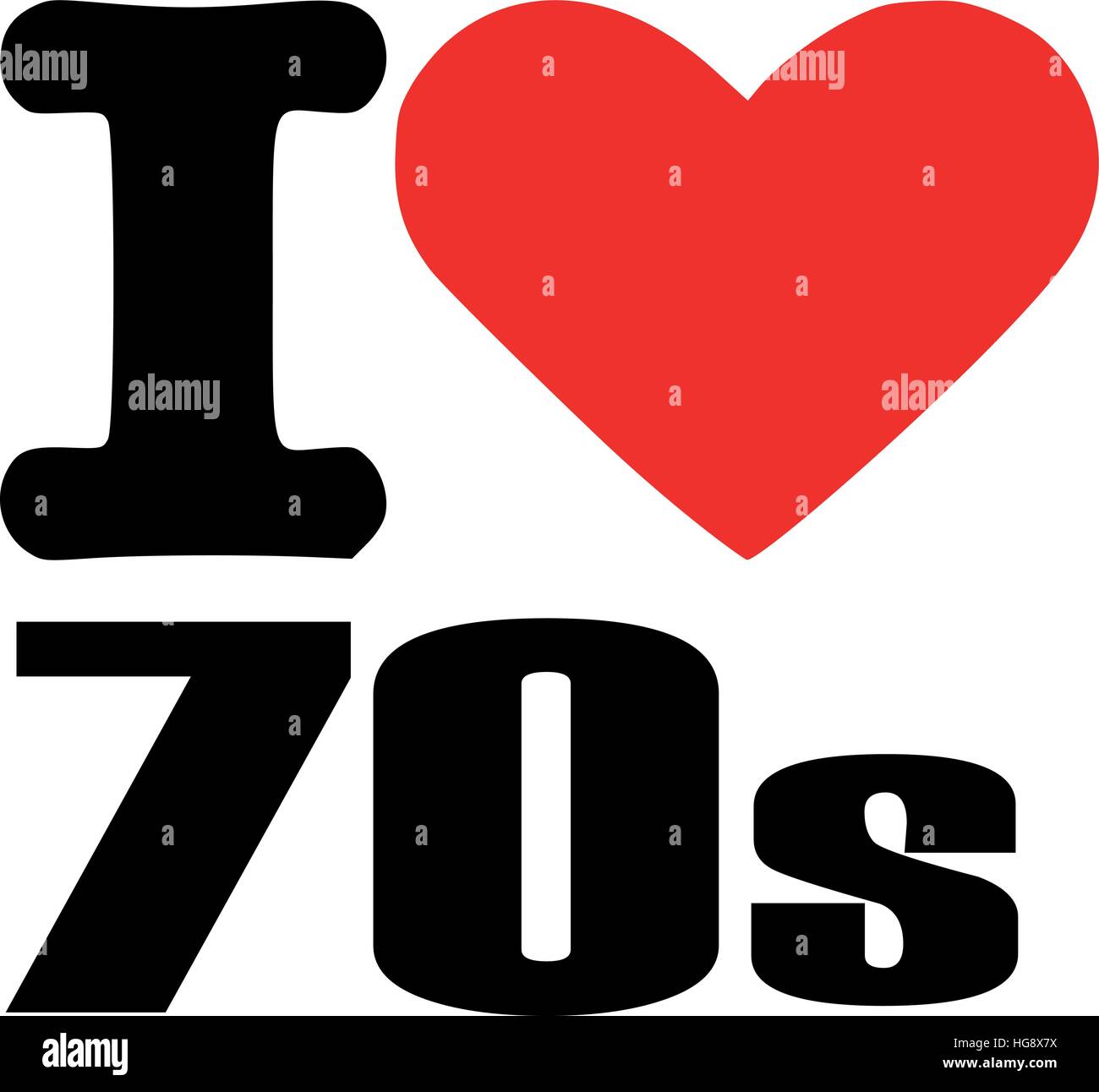 I love seventies Stock Vector Image & Art - Alamy