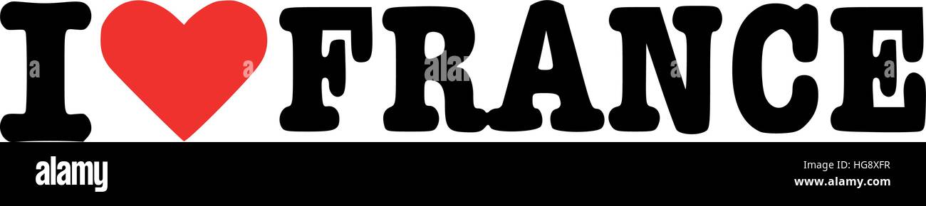 I love france Stock Vector Image & Art - Alamy