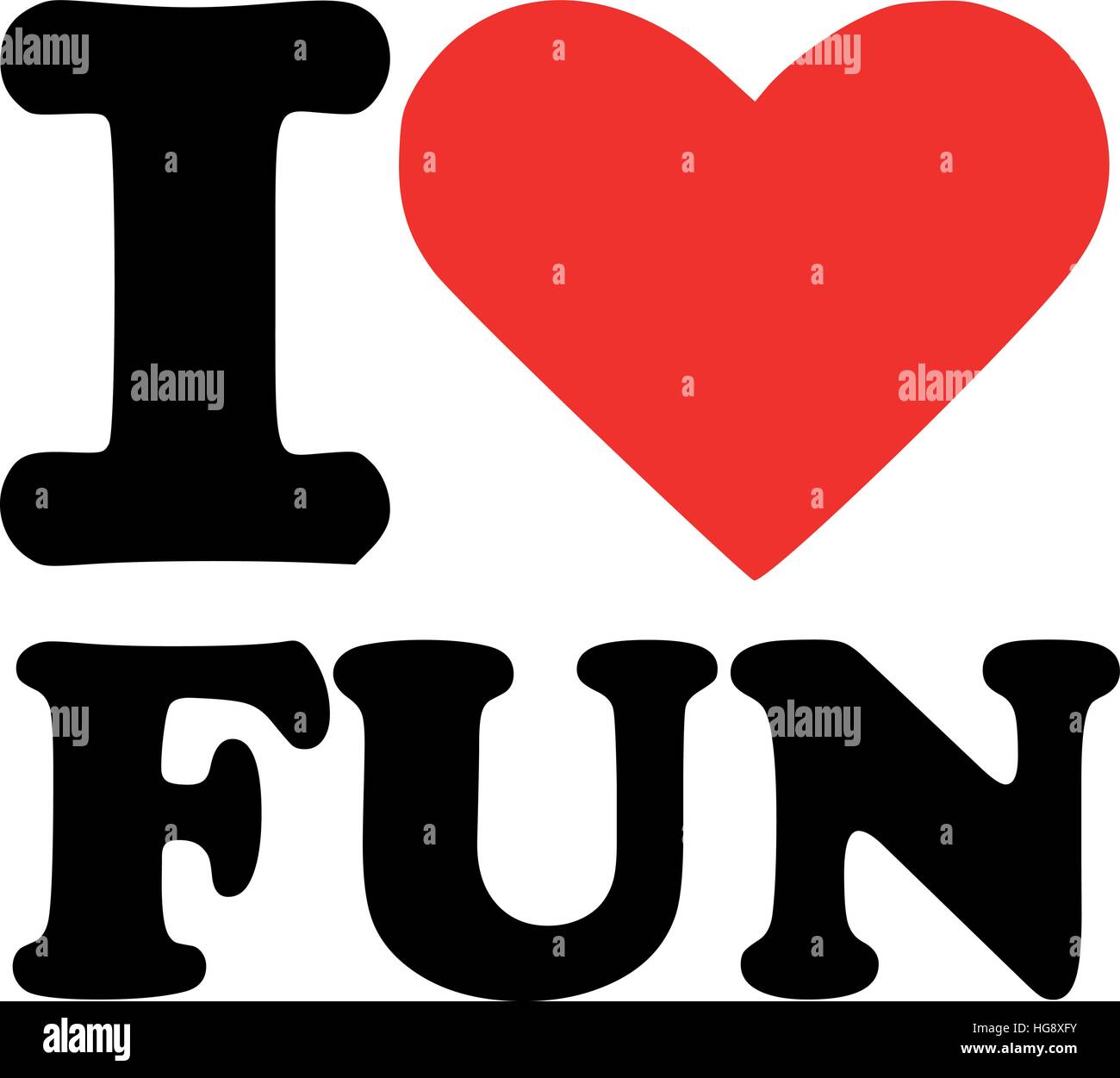 I love fun Stock Vector Image & Art - Alamy