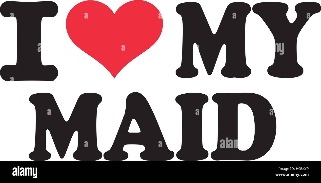 Maid silhouette logo Stock Vector Images - Alamy