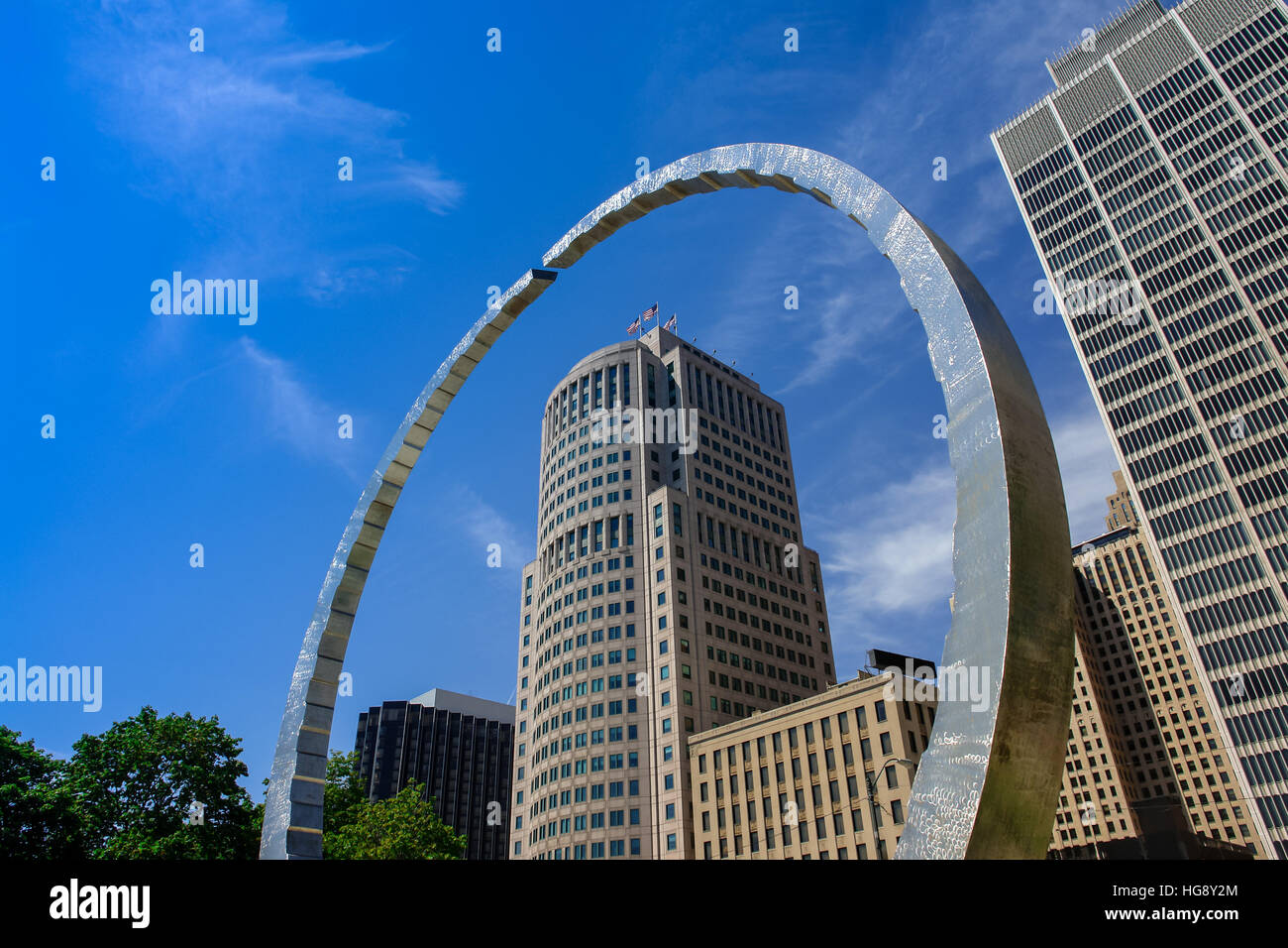 Transcending monument hart plaza surrounding hi-res stock photography ...