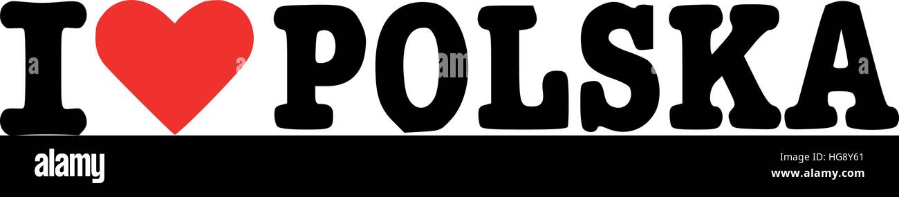Love for poland Stock Vector Images - Alamy