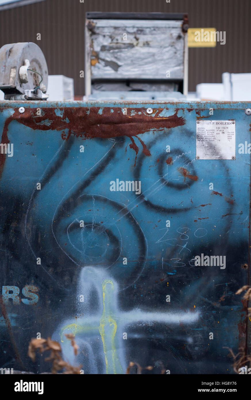Appliance graveyard: disused fridges, freezers and washing machines,etc ...