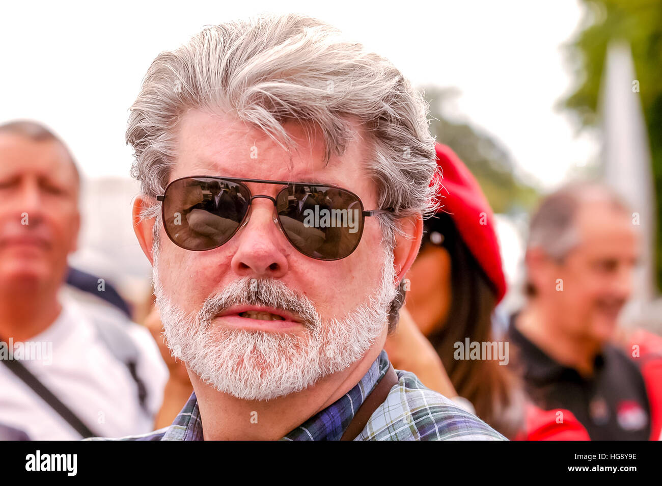 Filmmaker George Lucas, at the Goodwood Festival of Speed Stock Photo ...