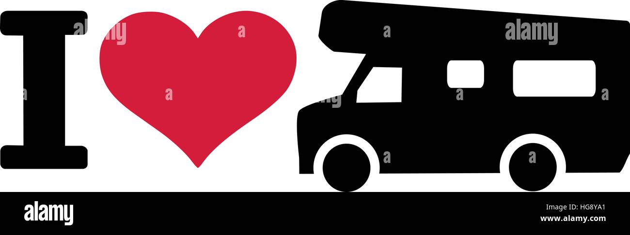 I love Caravan Stock Vector Image & Art - Alamy