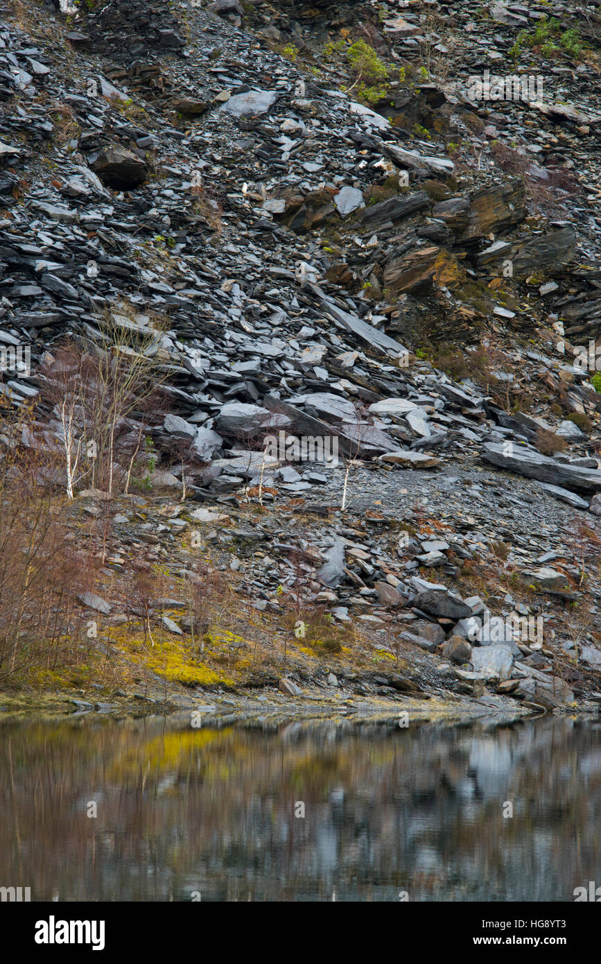 Ballachulish Slate Quarry detail, Glencoe, Scotland, UK Stock Photo - Alamy