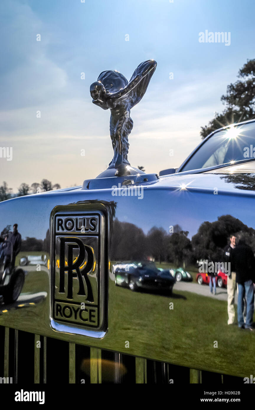 The symbol of a Rolls Royce motor car, the Spirit of Ecstacy Stock ...