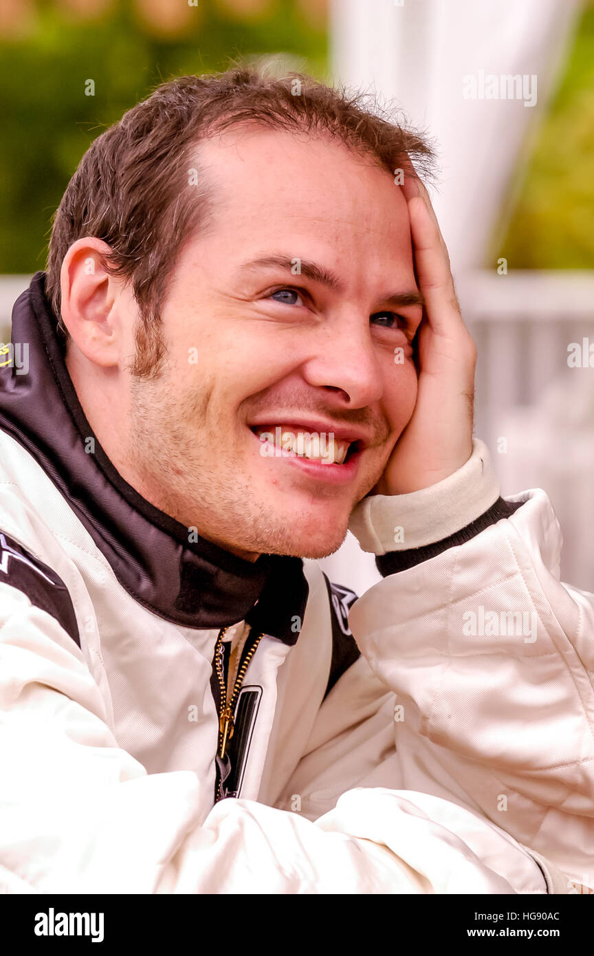 Former F1 driver Jacques Villeneuve at the Goodwood Festival of Speed ...