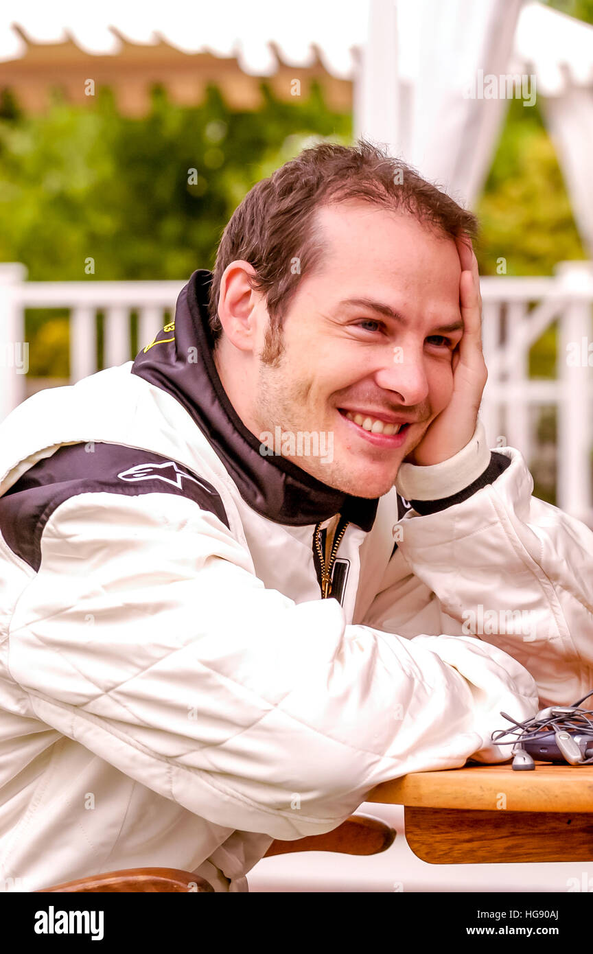 Former F1 driver Jacques Villeneuve at the Goodwood Festival of Speed ...