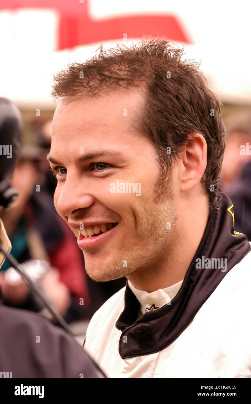 Former F1 driver Jacques Villeneuve at the Goodwood Festival of Speed ...