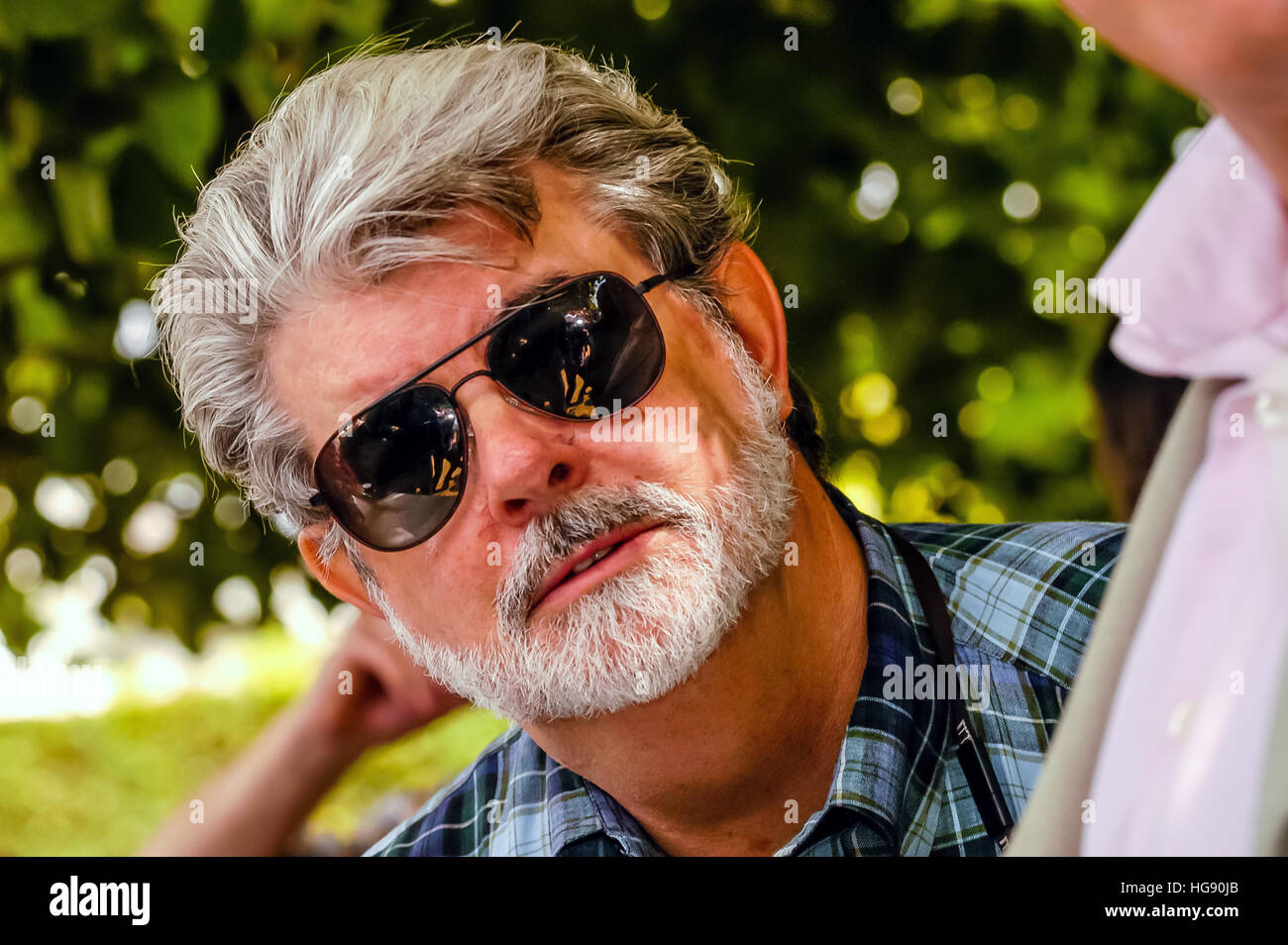 Filmmaker George Lucas, at the Goodwood Festival of Speed Stock Photo ...