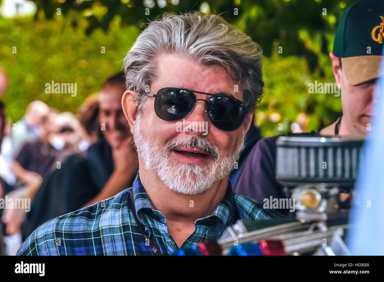 Filmmaker George Lucas, at the Goodwood Festival of Speed Stock Photo ...