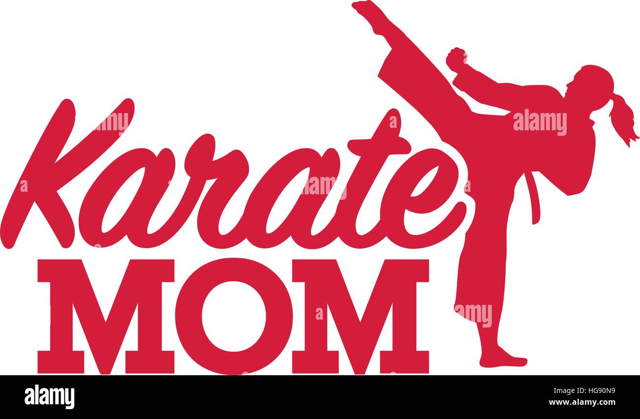 Karate mom Stock Vector Images - Alamy