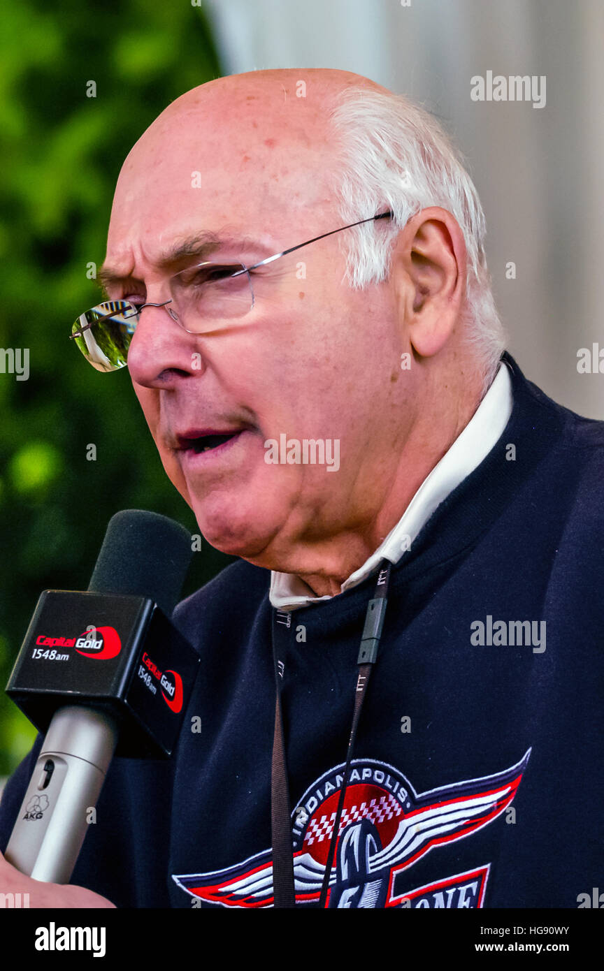 Racing commentator Murray Walker at the Goodwood festival of Speed ...