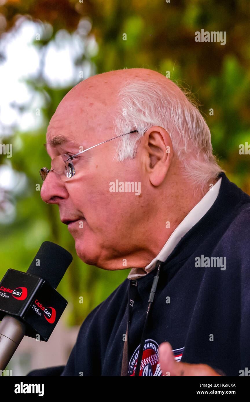 Racing commentator Murray Walker at the Goodwood festival of Speed ...