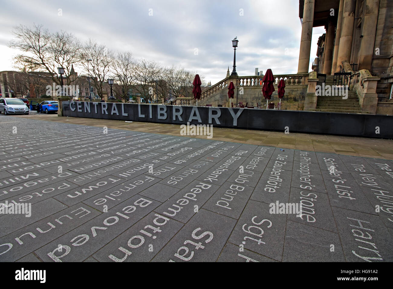 Exterior view of Central Library Liverpool UK Stock Photo - Alamy
