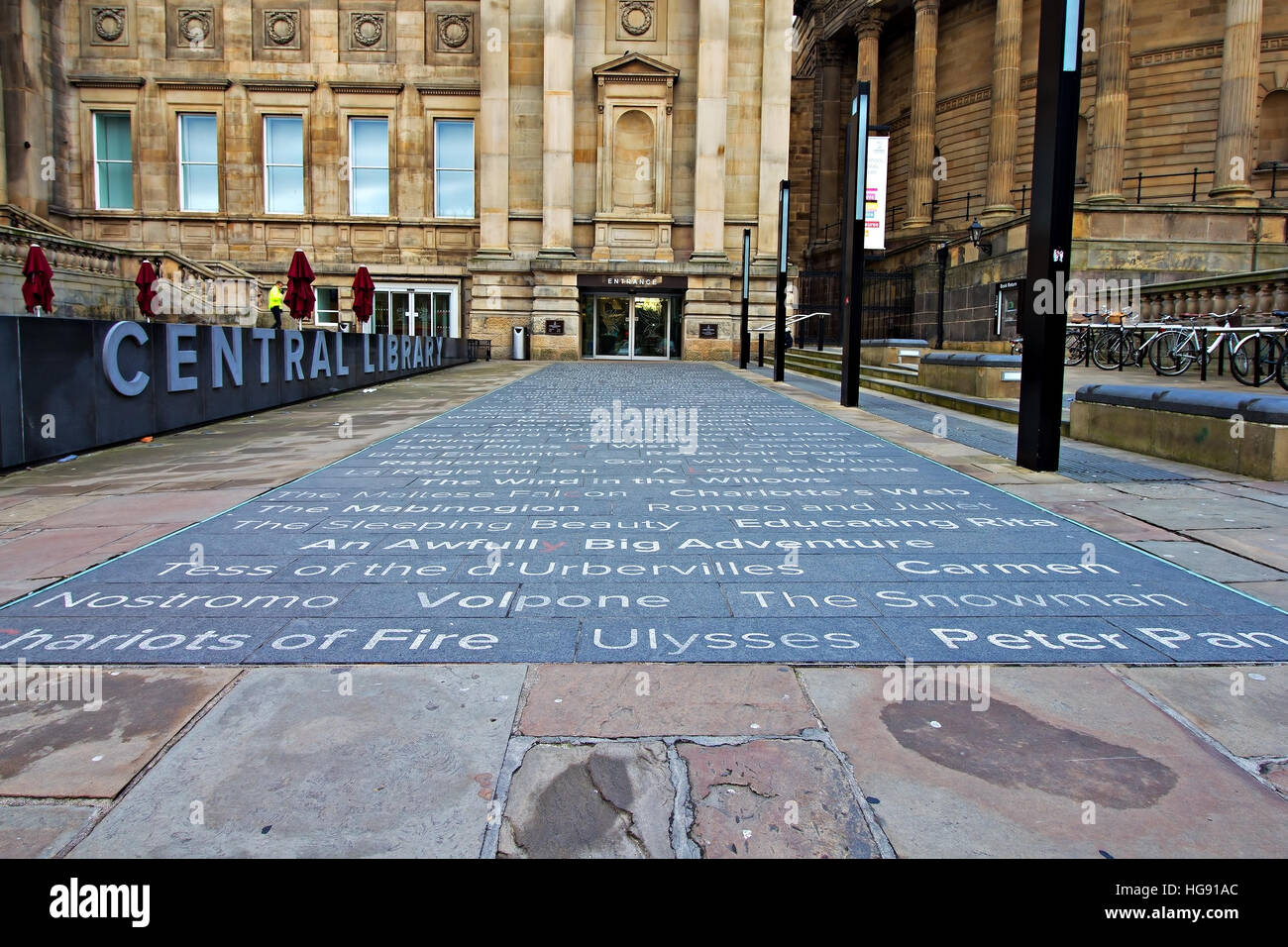 Exterior view of Central Library Liverpool UK Stock Photo - Alamy