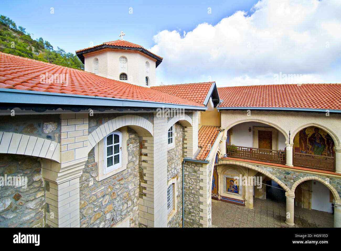 Kykkos monastery in Cyprus - famous religious places Stock Photo - Alamy