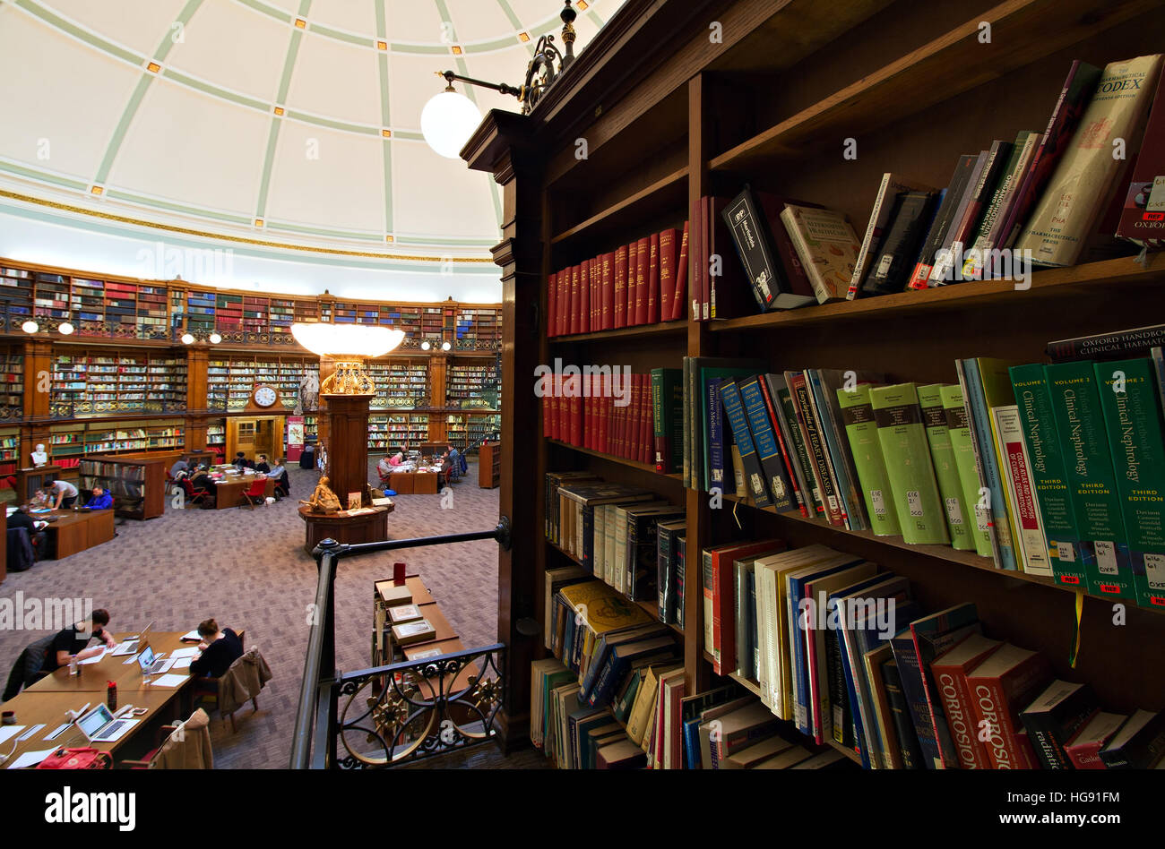 Picton Reading Room inside Liverpool Central Library. LIVERPOOL UK ...