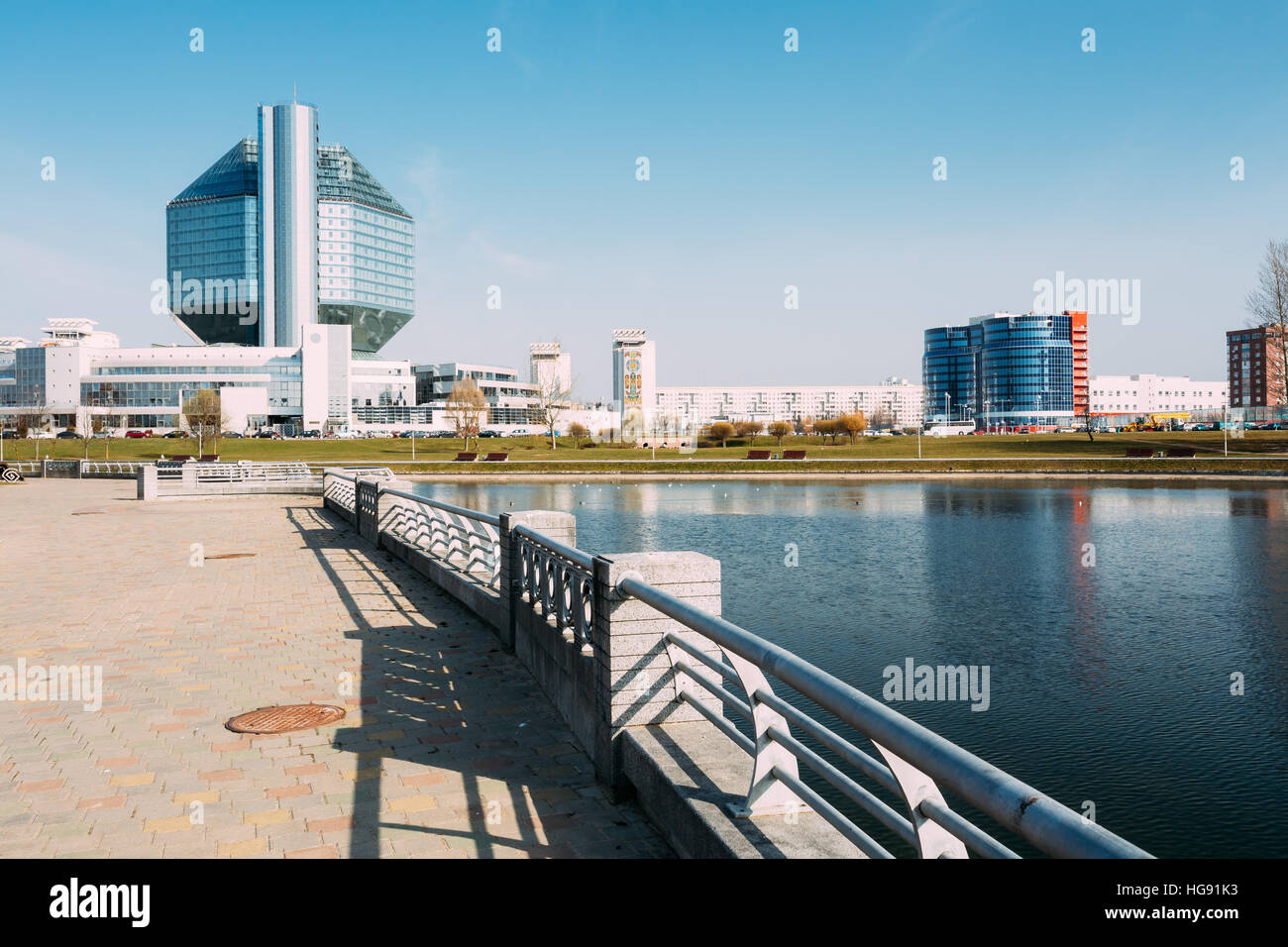 Minsk, Belarus. Building Of National Library Of Belarus In Minsk ...