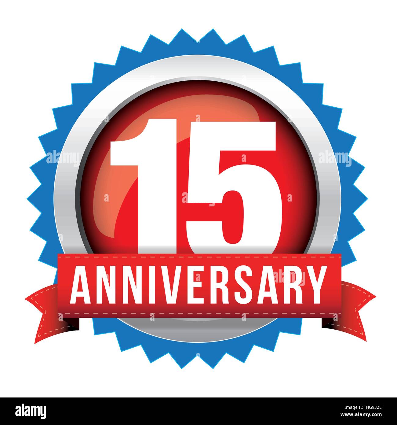 Fifteen years number 15 Stock Vector Images - Alamy