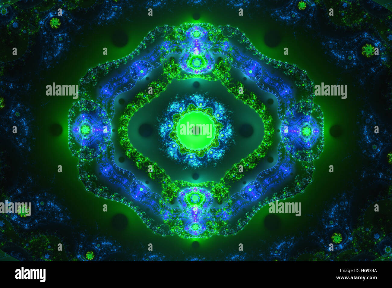Perfection in geometry. Fractals illustration universe,galaxies,chaos ...