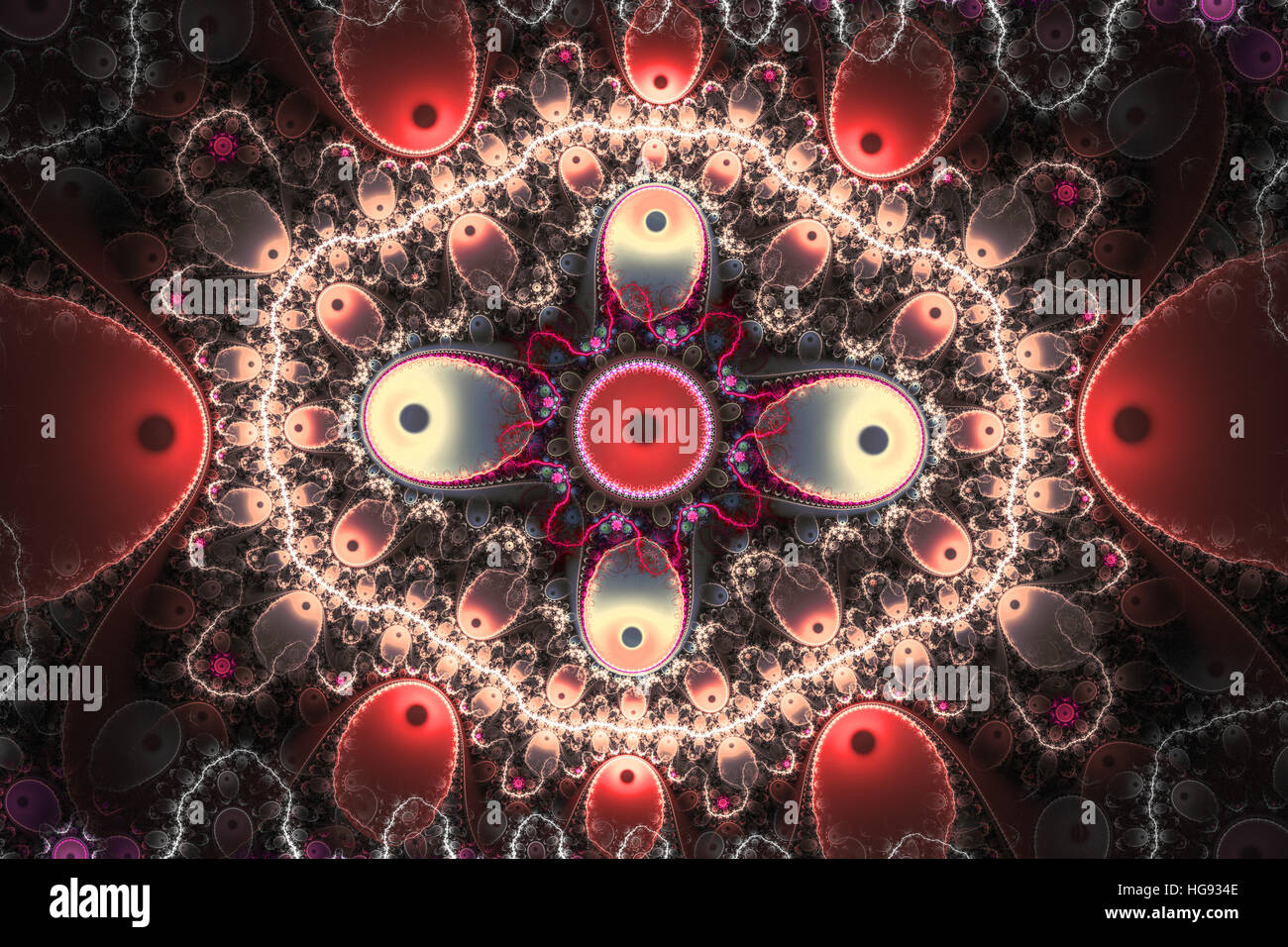 Perfection in geometry. Fractals illustration universe,galaxies,chaos ...