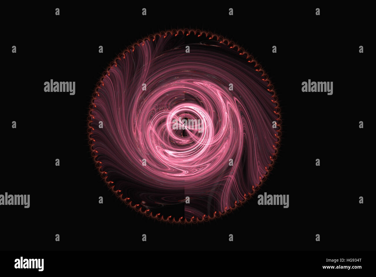 Perfection in geometry. Fractals illustration universe,galaxies,chaos ...