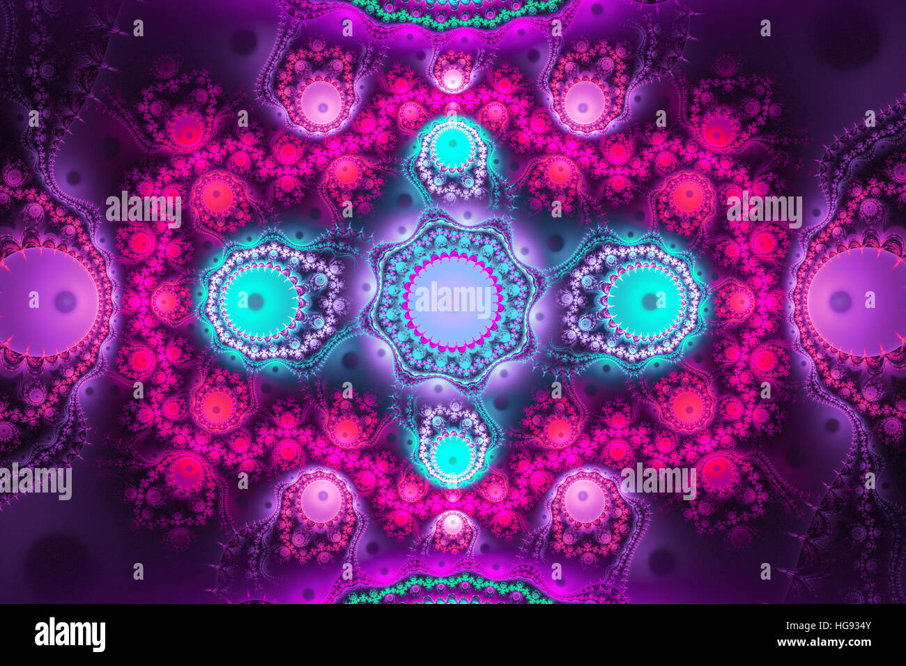 Perfection in geometry. Fractals illustration universe,galaxies,chaos ...