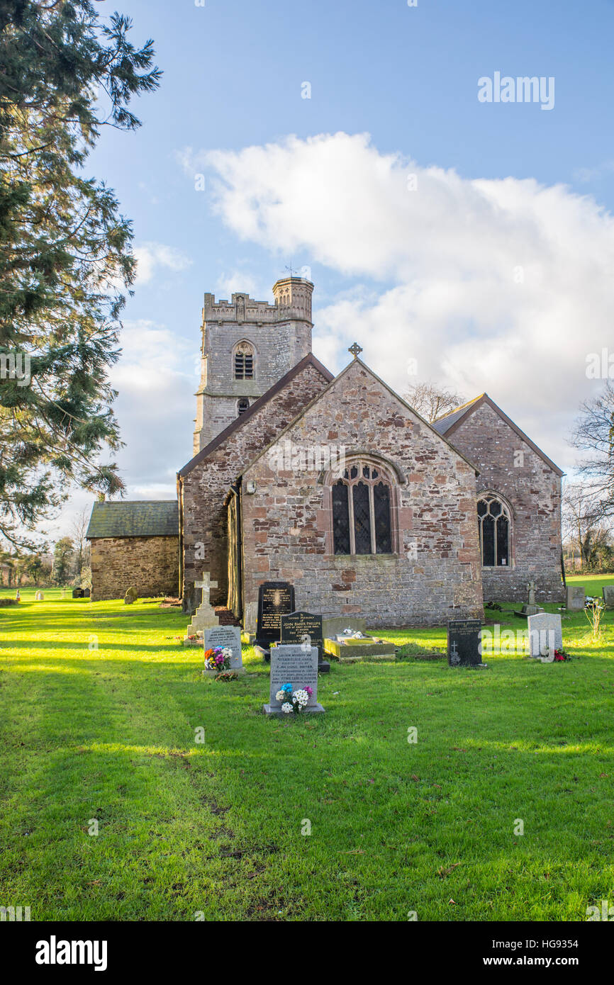 St Bride's Church, Wentloog Stock Photo - Alamy