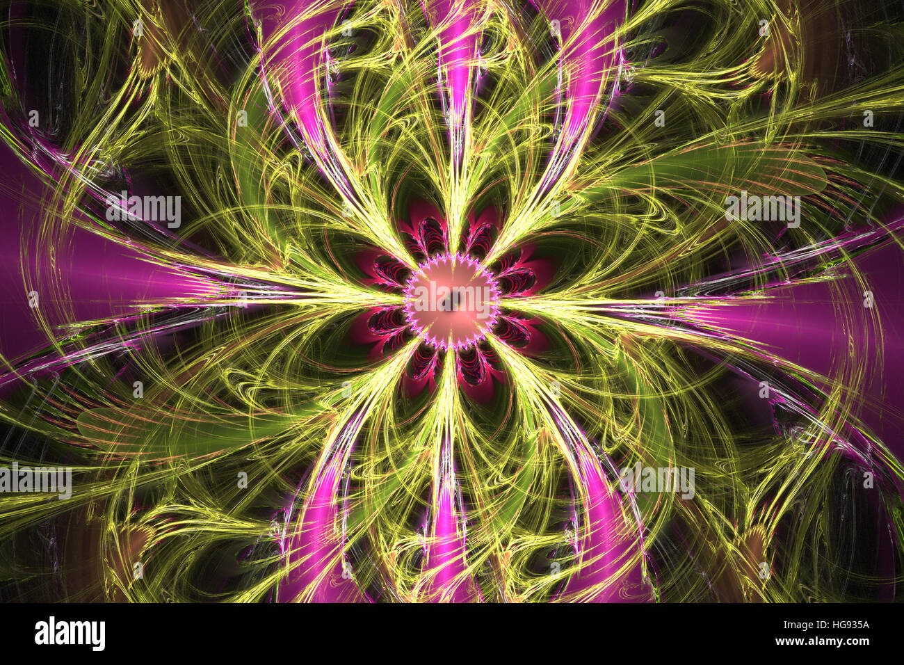 Perfection in geometry. Fractals illustration universe,galaxies,chaos ...