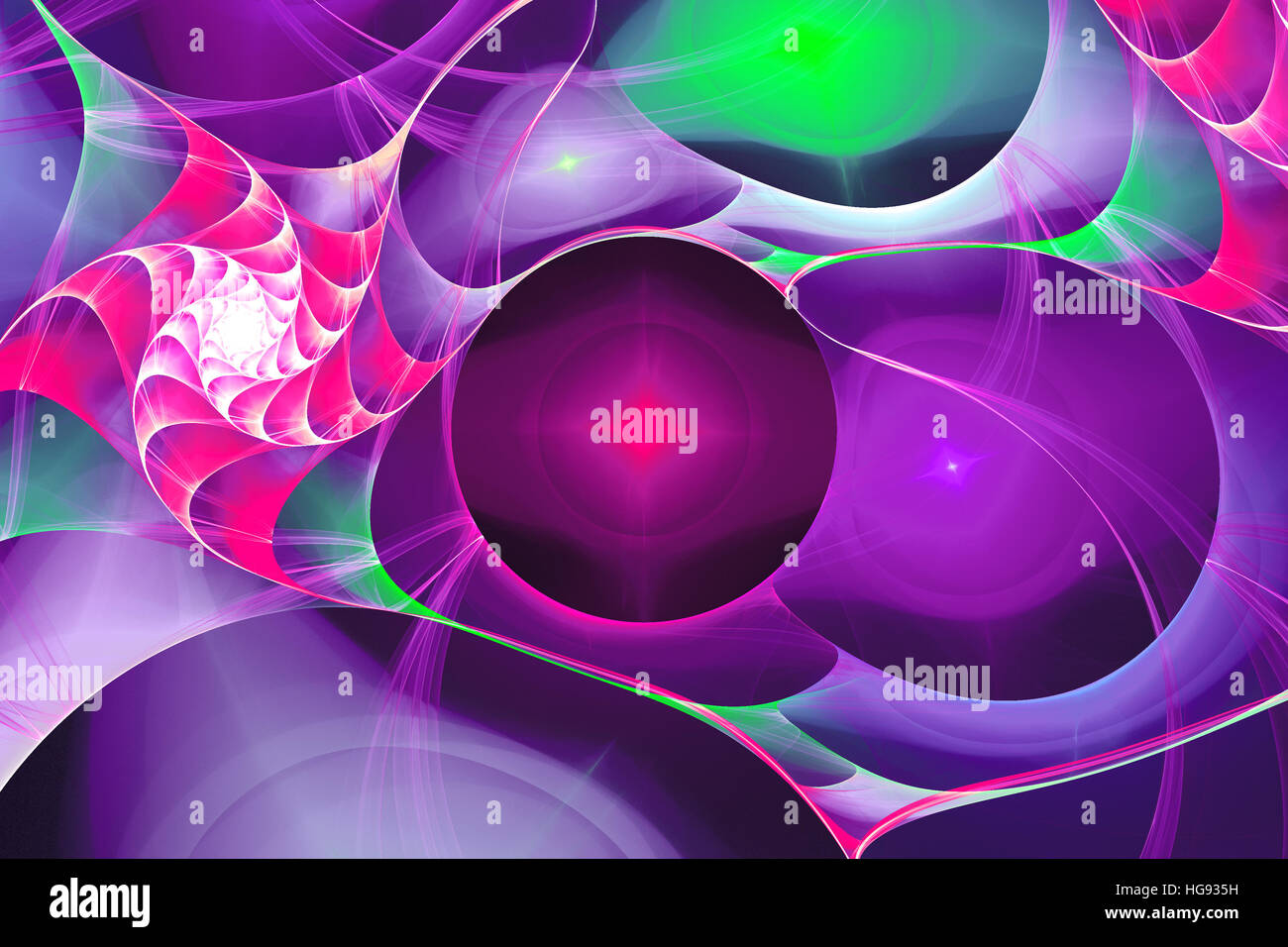 Perfection in geometry. Fractals illustration universe,galaxies,chaos ...