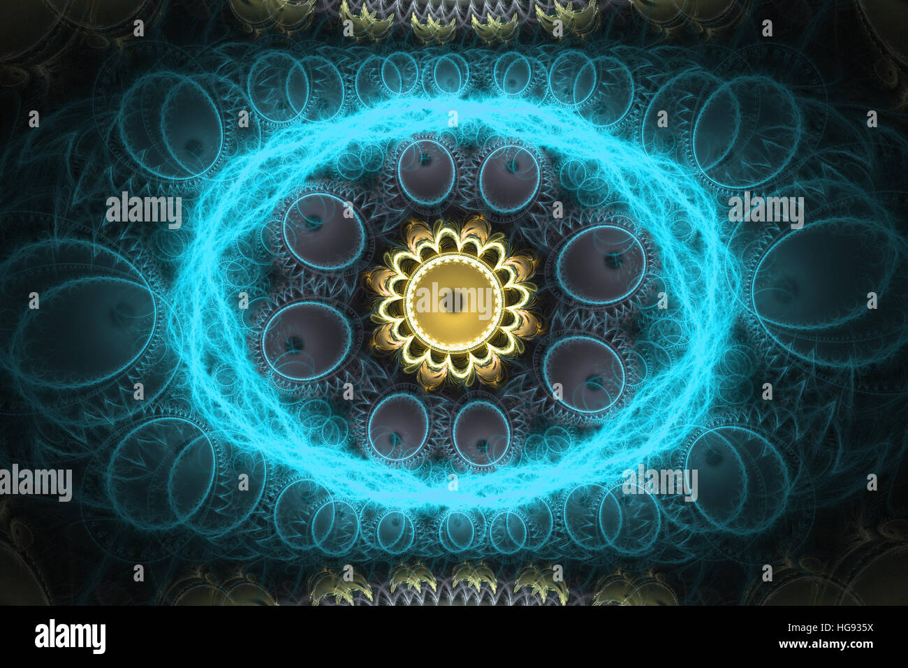 Perfection In Geometry Fractals Illustration Universe Galaxies Chaos