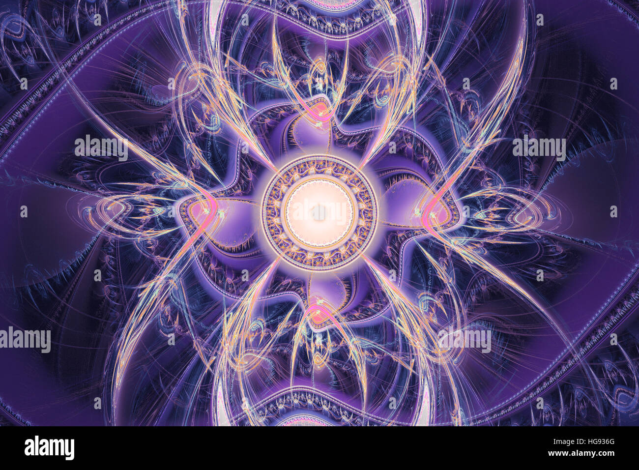 Perfection in geometry. Fractals illustration universe,galaxies,chaos ...