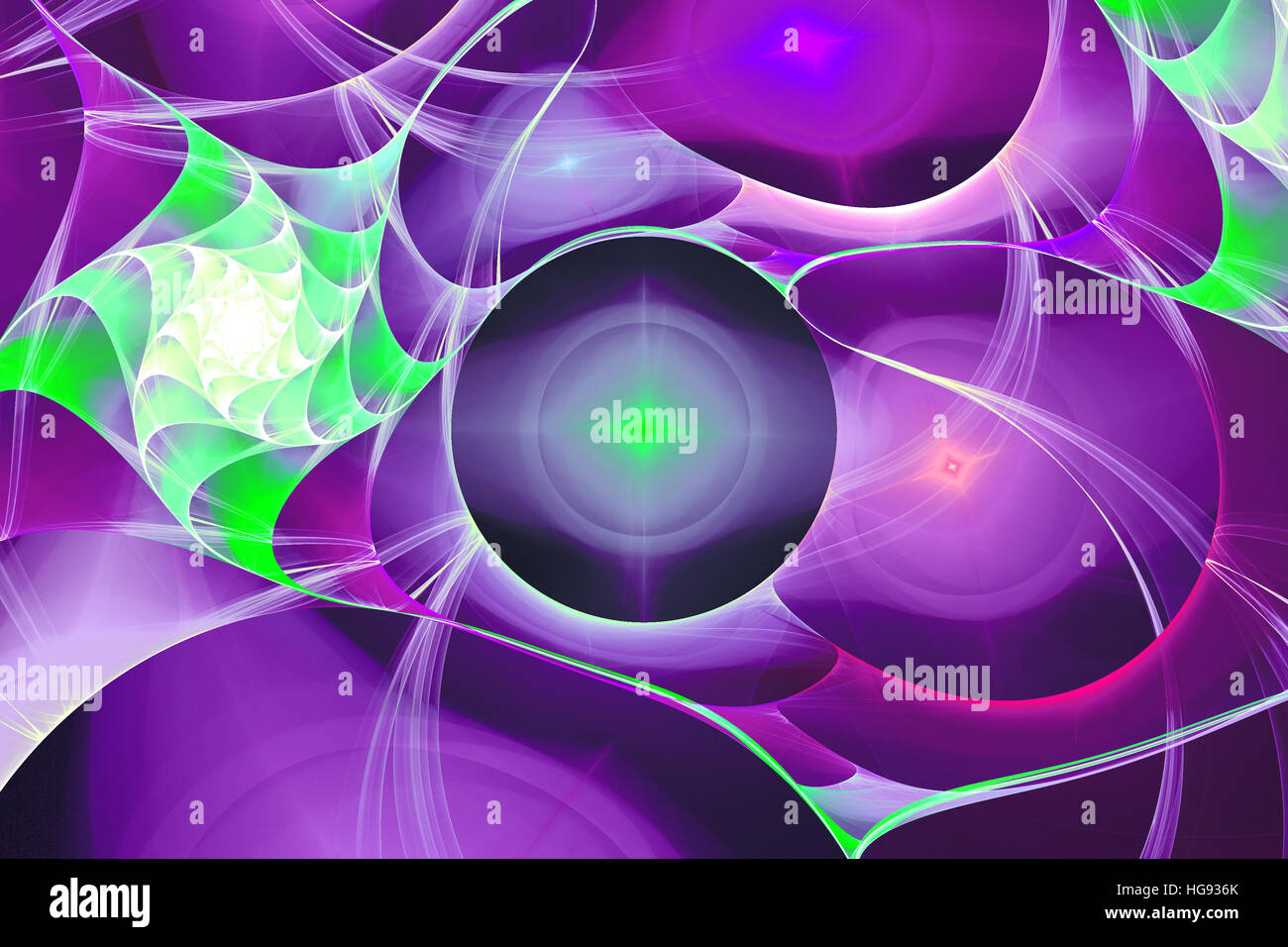 Perfection in geometry. Fractals illustration universe,galaxies,chaos ...