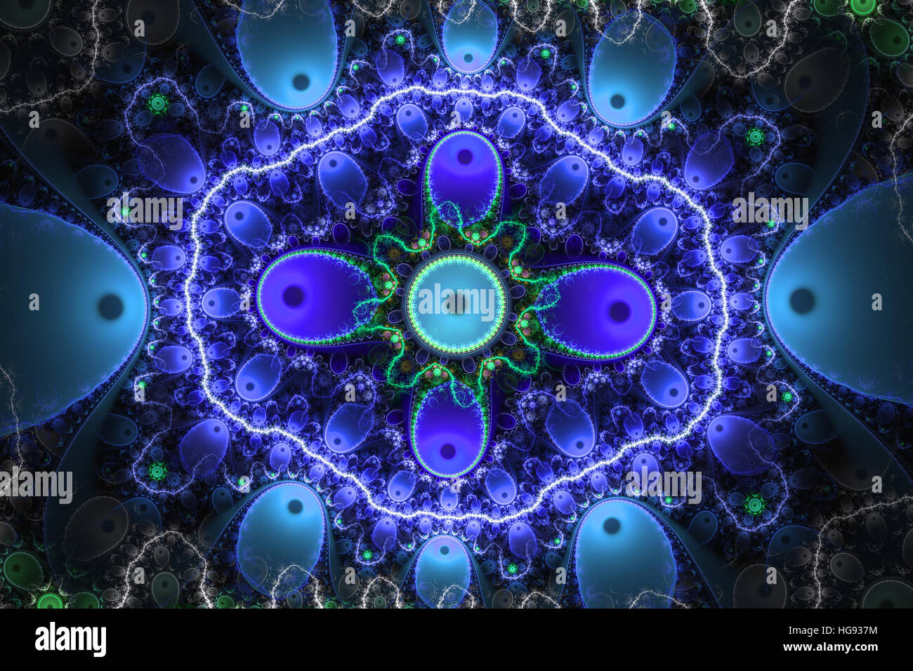 Perfection in geometry. Fractals illustration universe,galaxies,chaos ...