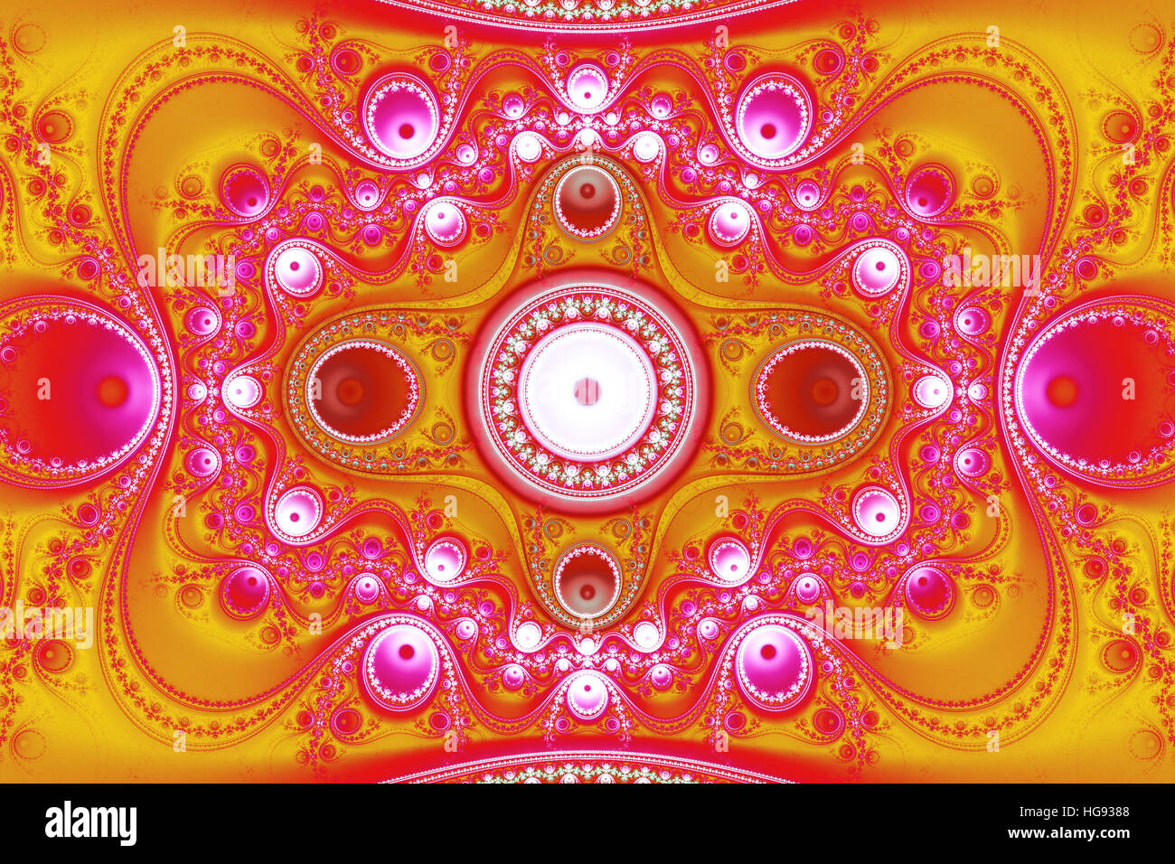 Perfection in geometry. Fractals illustration universe,galaxies,chaos ...