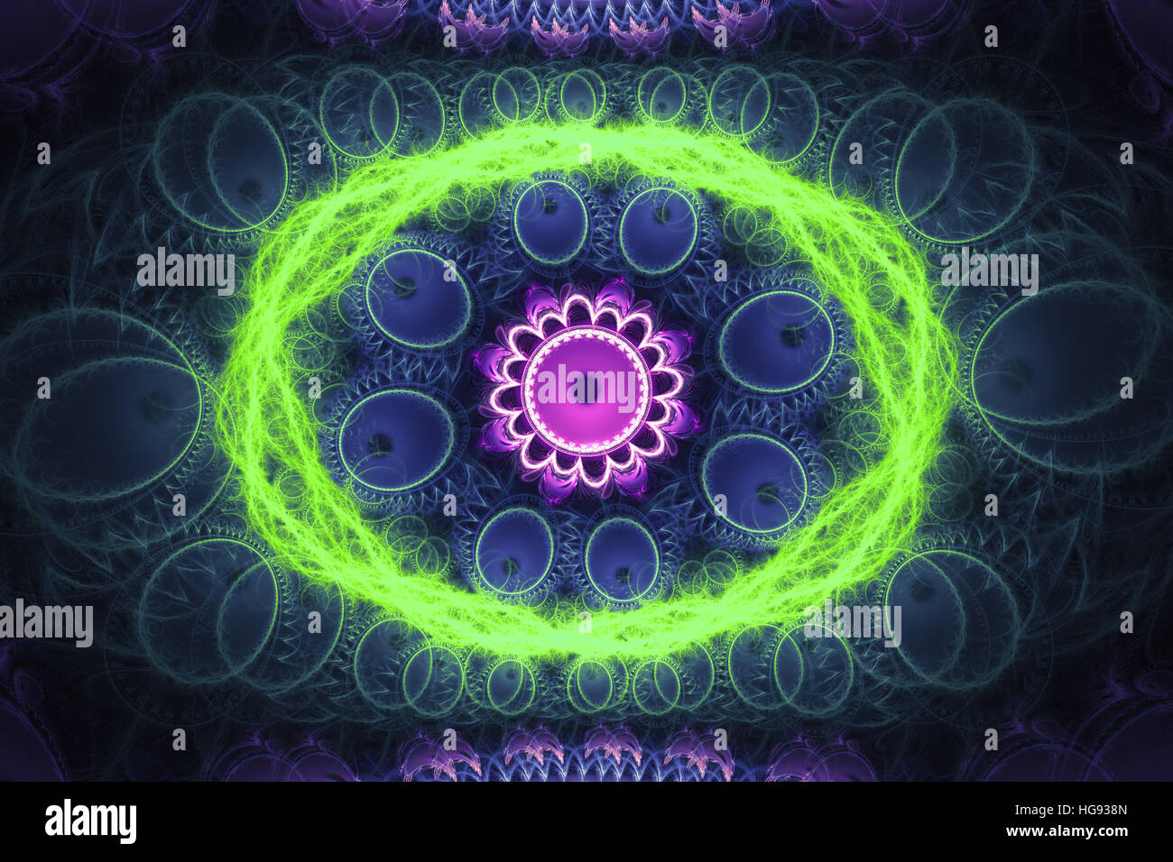 Perfection in geometry. Fractals illustration universe,galaxies,chaos ...