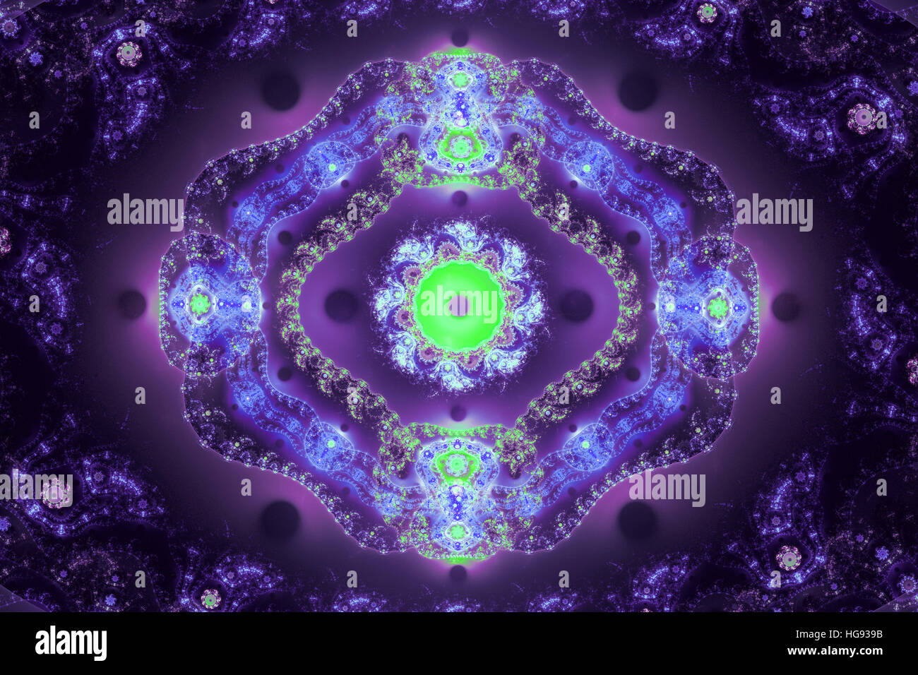 Perfection in geometry. Fractals illustration universe,galaxies,chaos ...