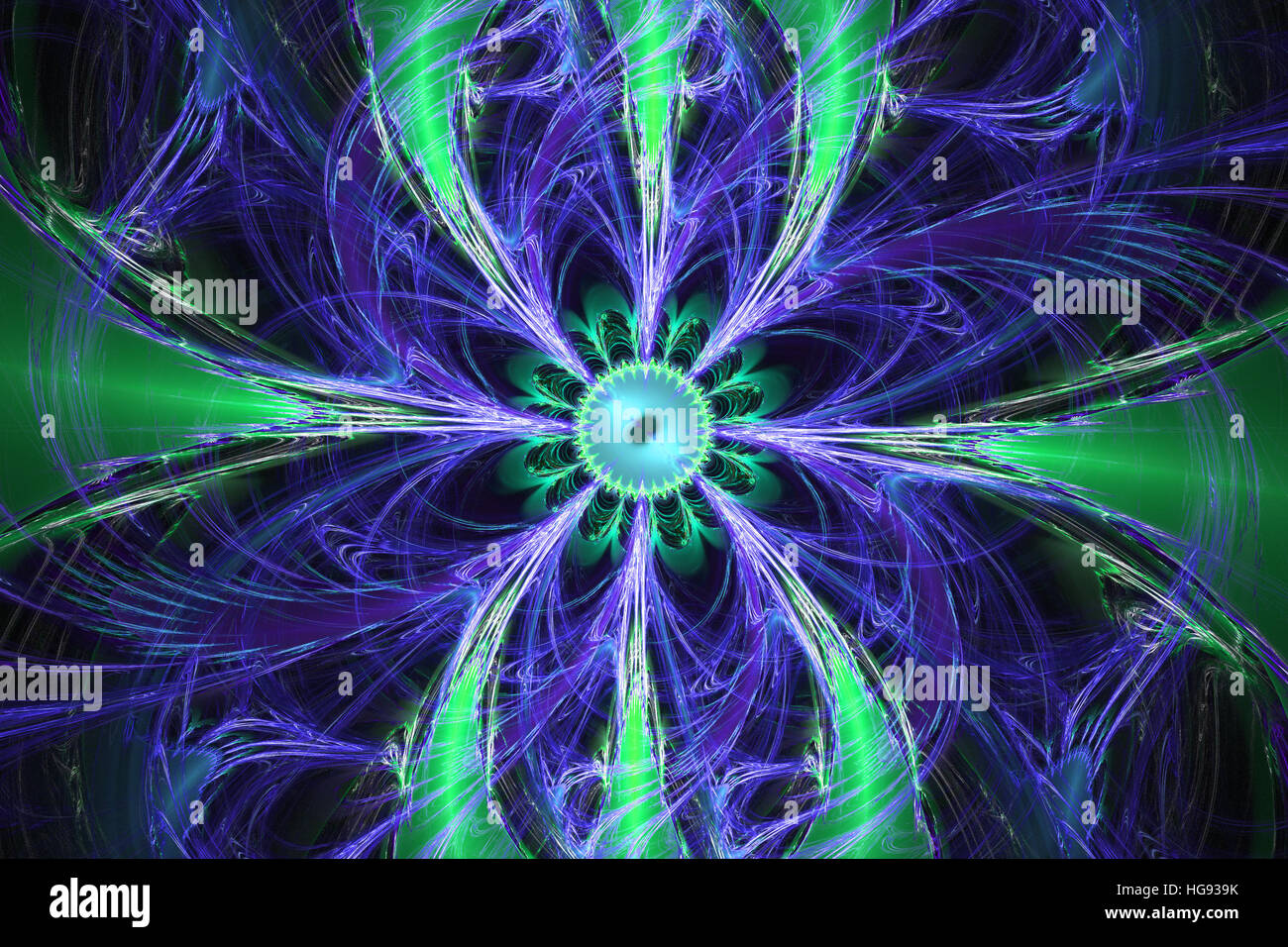 Perfection in geometry. Fractals illustration universe,galaxies,chaos ...