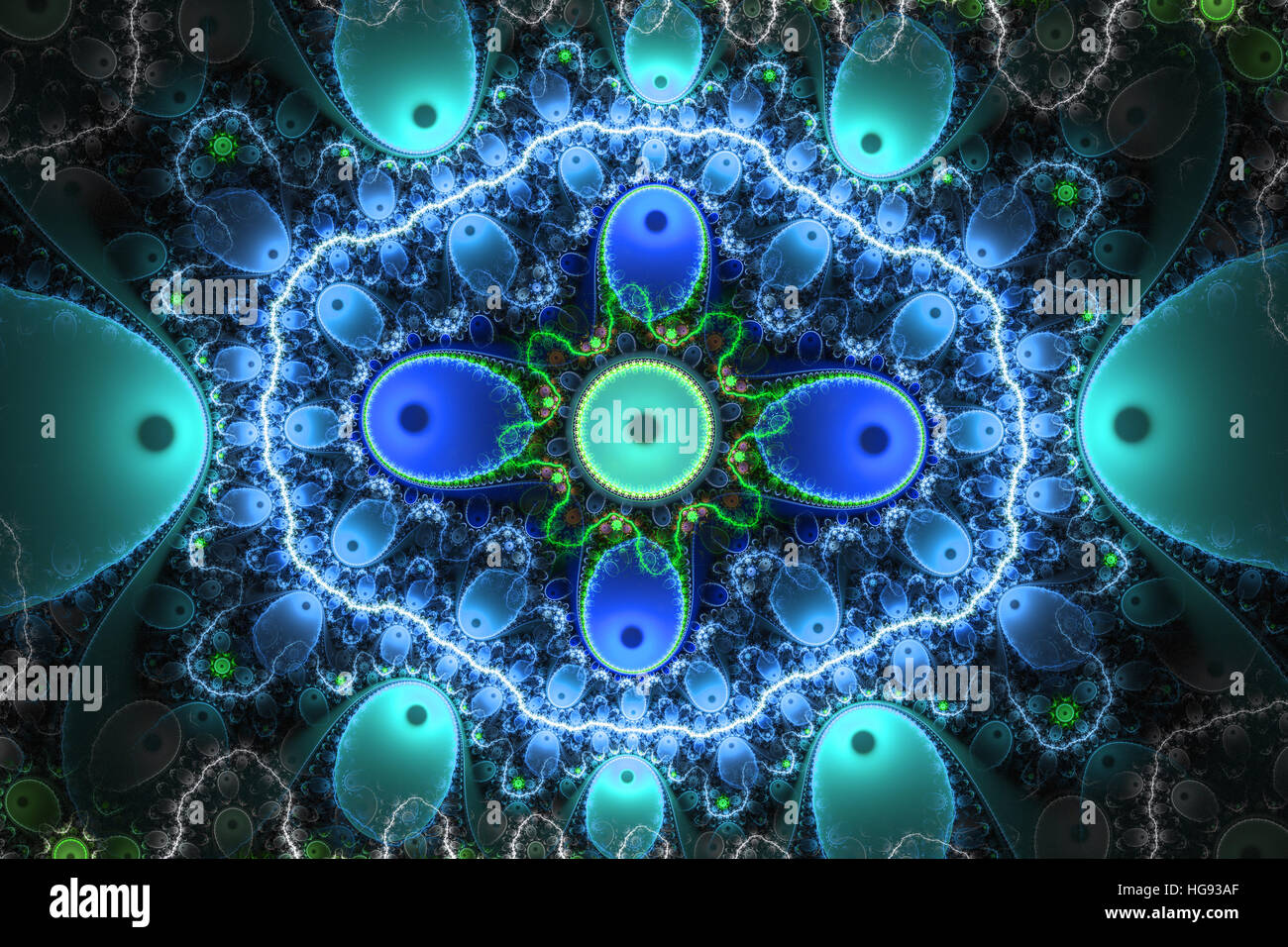 Perfection in geometry. Fractals illustration universe,galaxies,chaos ...