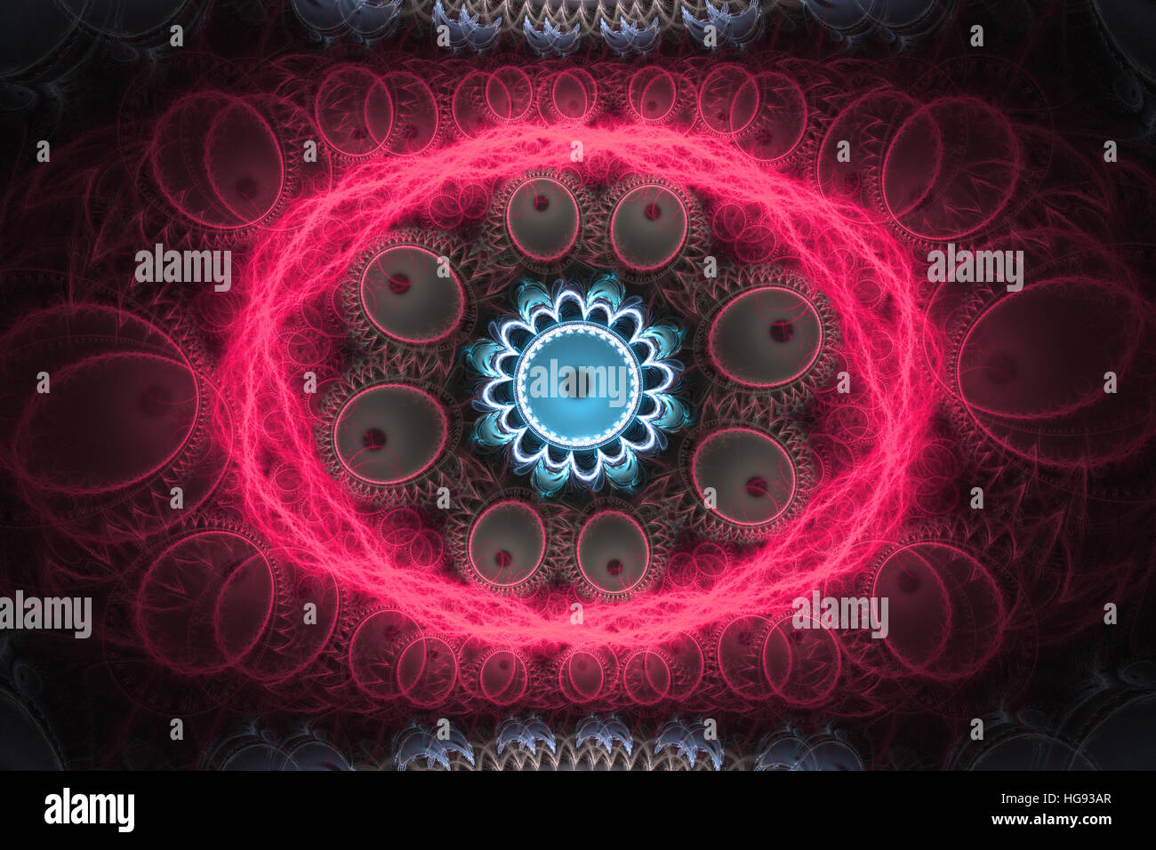 Perfection in geometry. Fractals illustration universe,galaxies,chaos ...