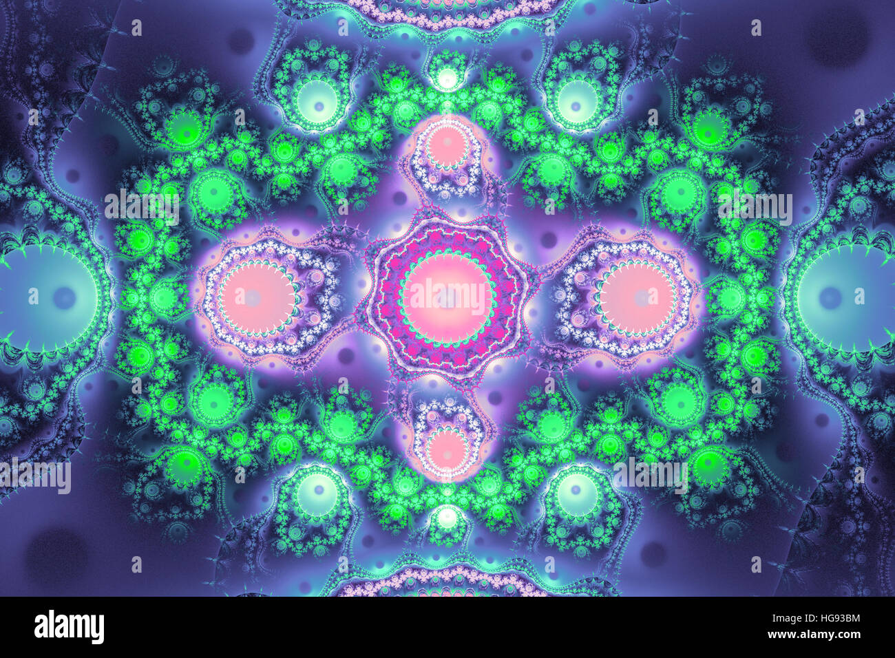 Perfection in geometry. Fractals illustration universe,galaxies,chaos ...