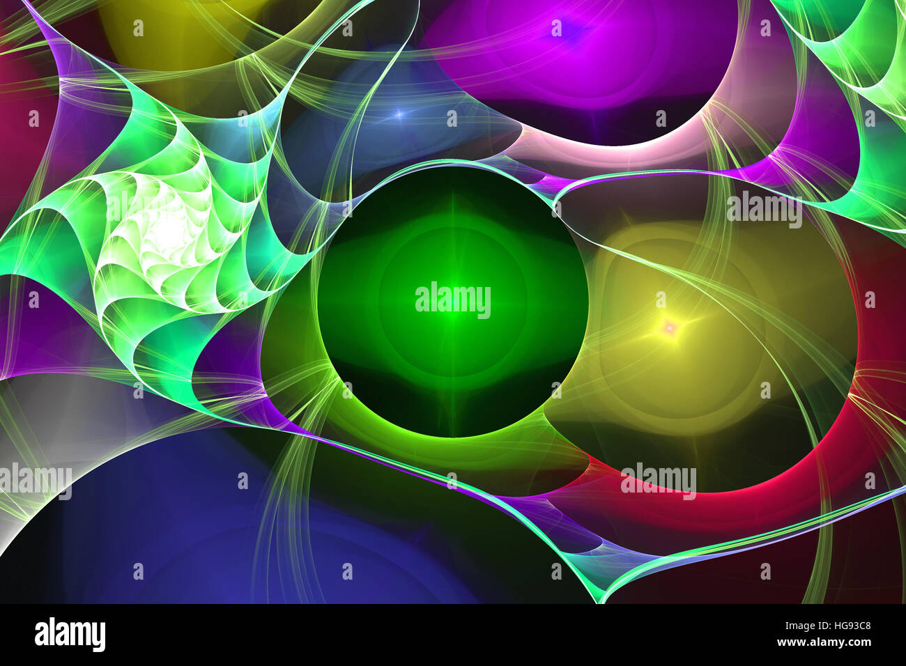 Perfection in geometry. Fractals illustration universe,galaxies,chaos ...