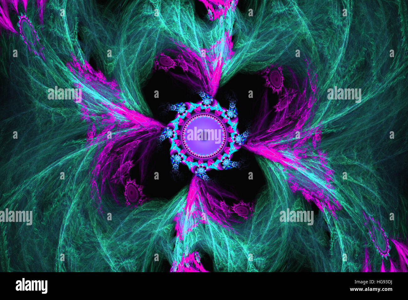 Perfection In Geometry Fractals Illustration Universe Galaxies Chaos